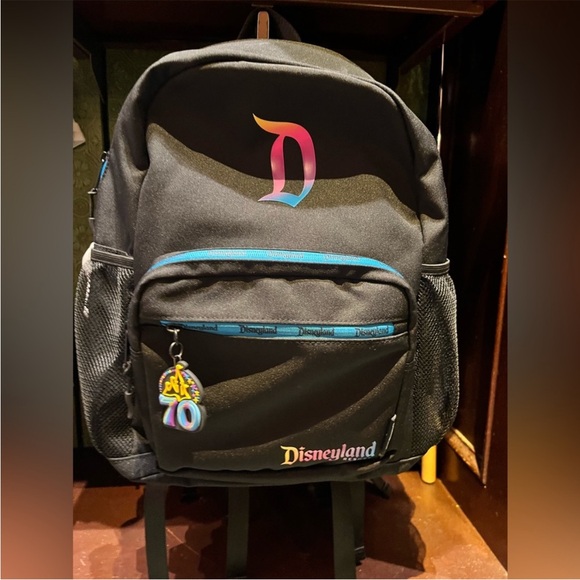 Disney | Bags | Disneyland 7th Anniversary Black Backpack | Poshmark